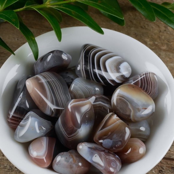 Magic Moon | Accents | Tumbled Rare Banded Agate Stone | Poshmark